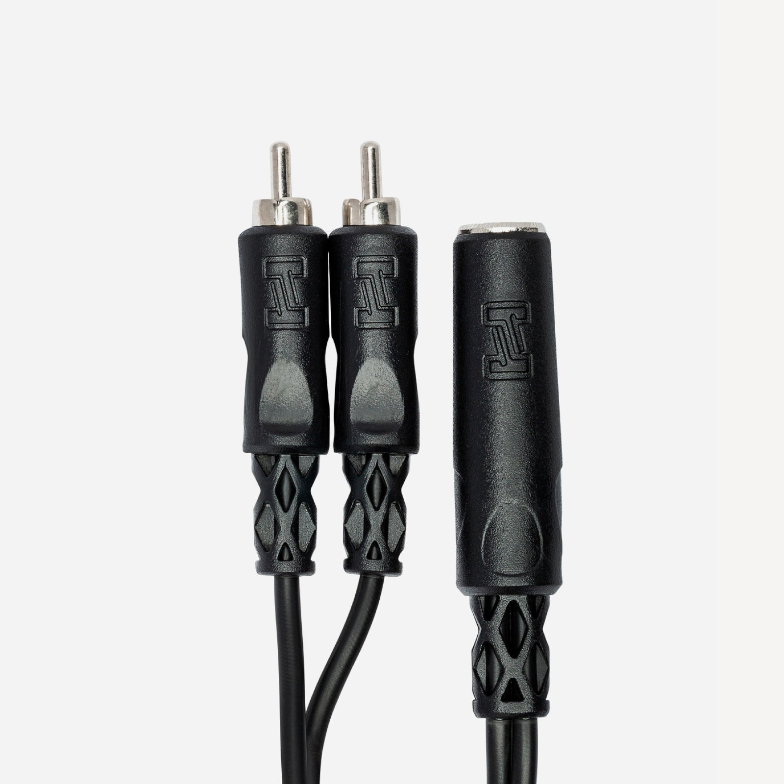 Hosa Y Cable - YPR-131 - 1/4 in TSF to Dual RCA – Cable-Stop Online